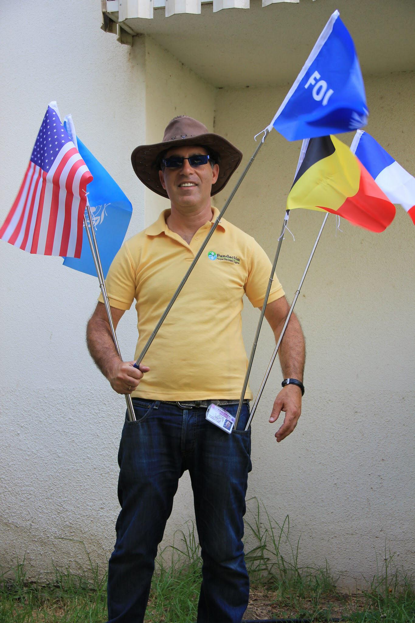 tour guide flag & tour guide with flag & tour leader flag